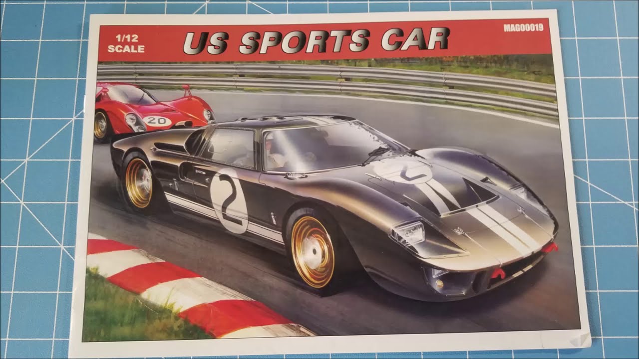 TRUMPETER 1/12 SCALE FORD GT40 UNBOXING - YouTube