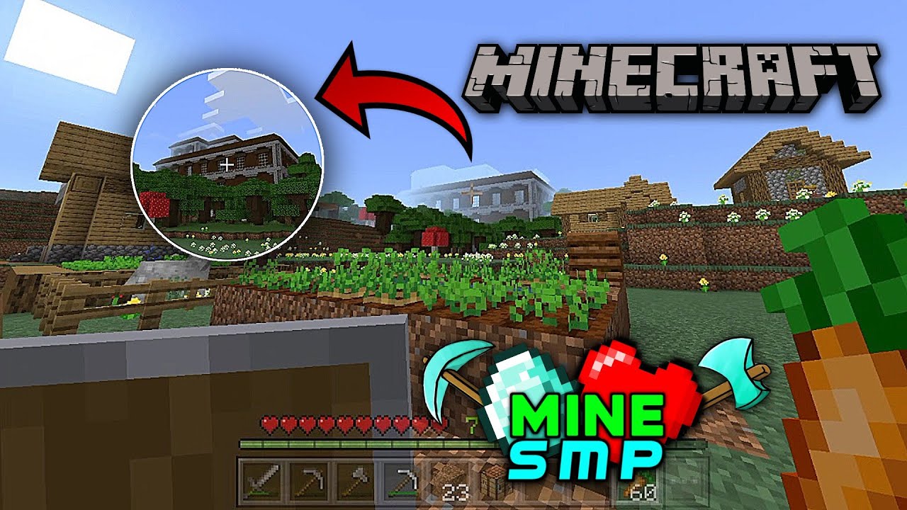 I found a woodland mension in Mine SMP 😮 || Mine SMP #1 || Minecraft ...