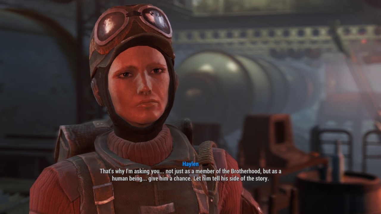 Fallout 4 Talking to Haylen About Finding Danse - YouTube