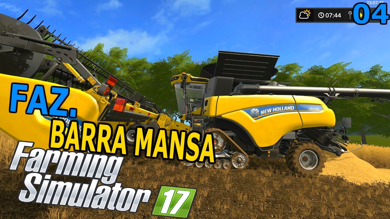 Farming Simulator 2017 - New Holland 10.90 na Fazenda - YouTube