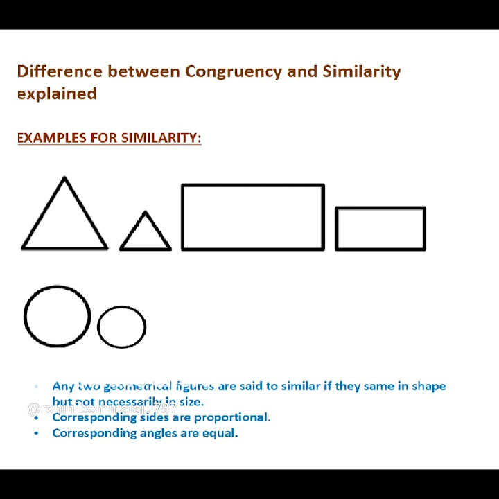 Difference Between Congruency and Similarity explained - YouTube