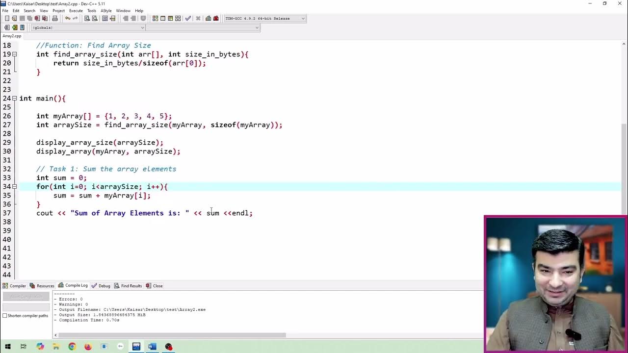 25 - Basic Array Operations in C++ with Example Tasks Explained (Part 1) - YouTube