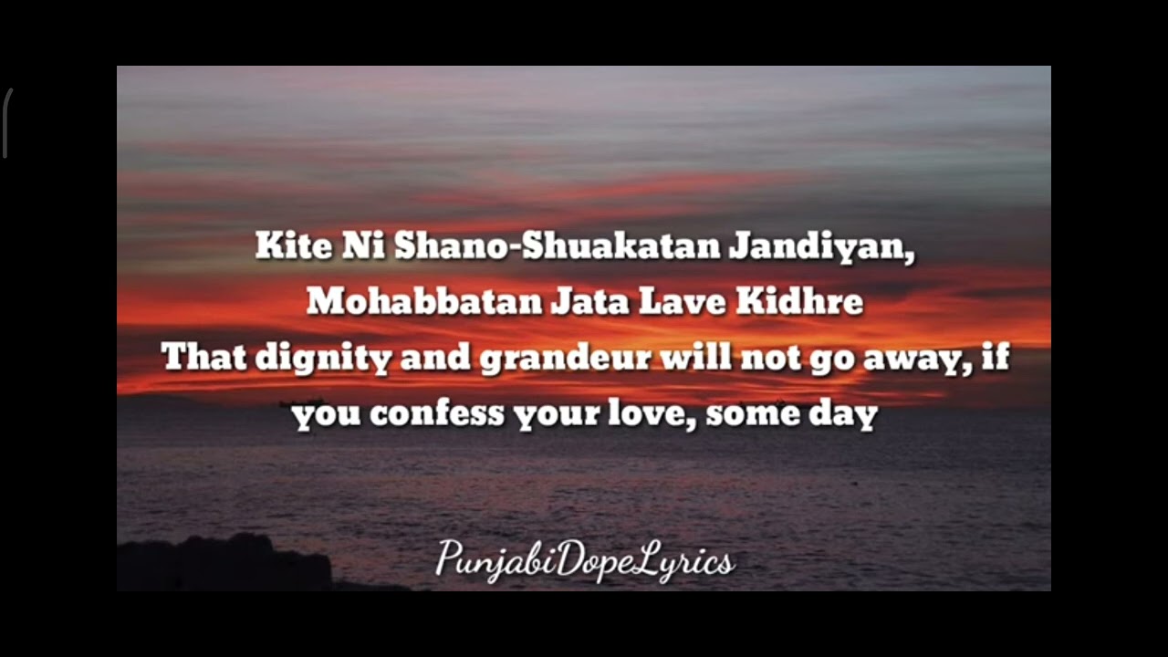 Rutba ( Lyrics ) Satinder sartaj Kali jotta | Neru bajwa ️🪱 - YouTube