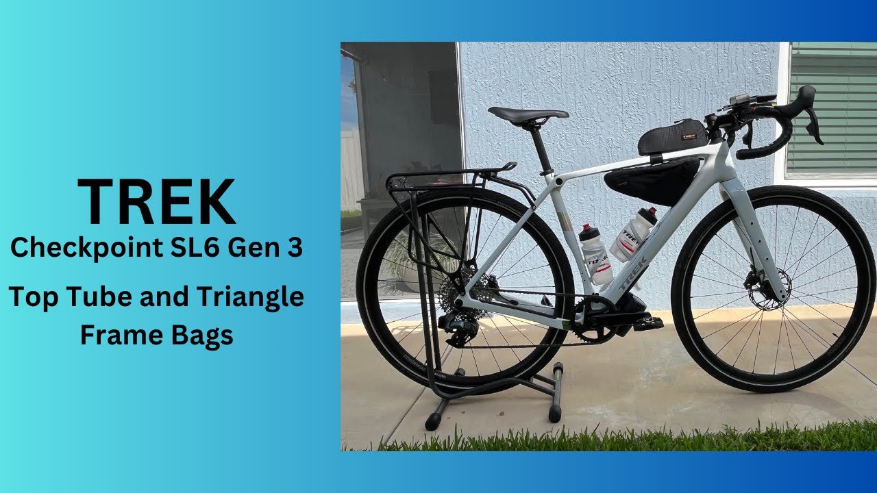 Trek Checkpoint SL 6 - Top Tube Bag and Triangle Frame Bag - YouTube