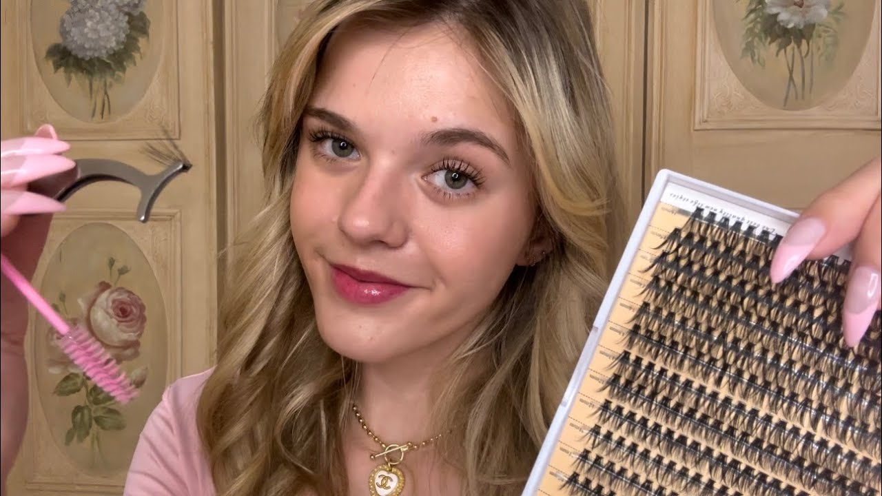 ASMR Doing Your Lash Extensions Roleplay 🎀 (⺣ ⺣) - YouTube