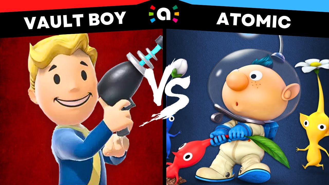 Vault Boy (Mii Gunner) vs Atomic (Alph) | Super Smash Bros Ultimate ...