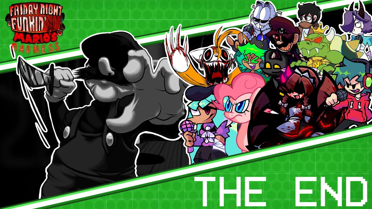 THE END V2 But Every Turn Different Character Sings 😼🎶 (FNF: Mario ...