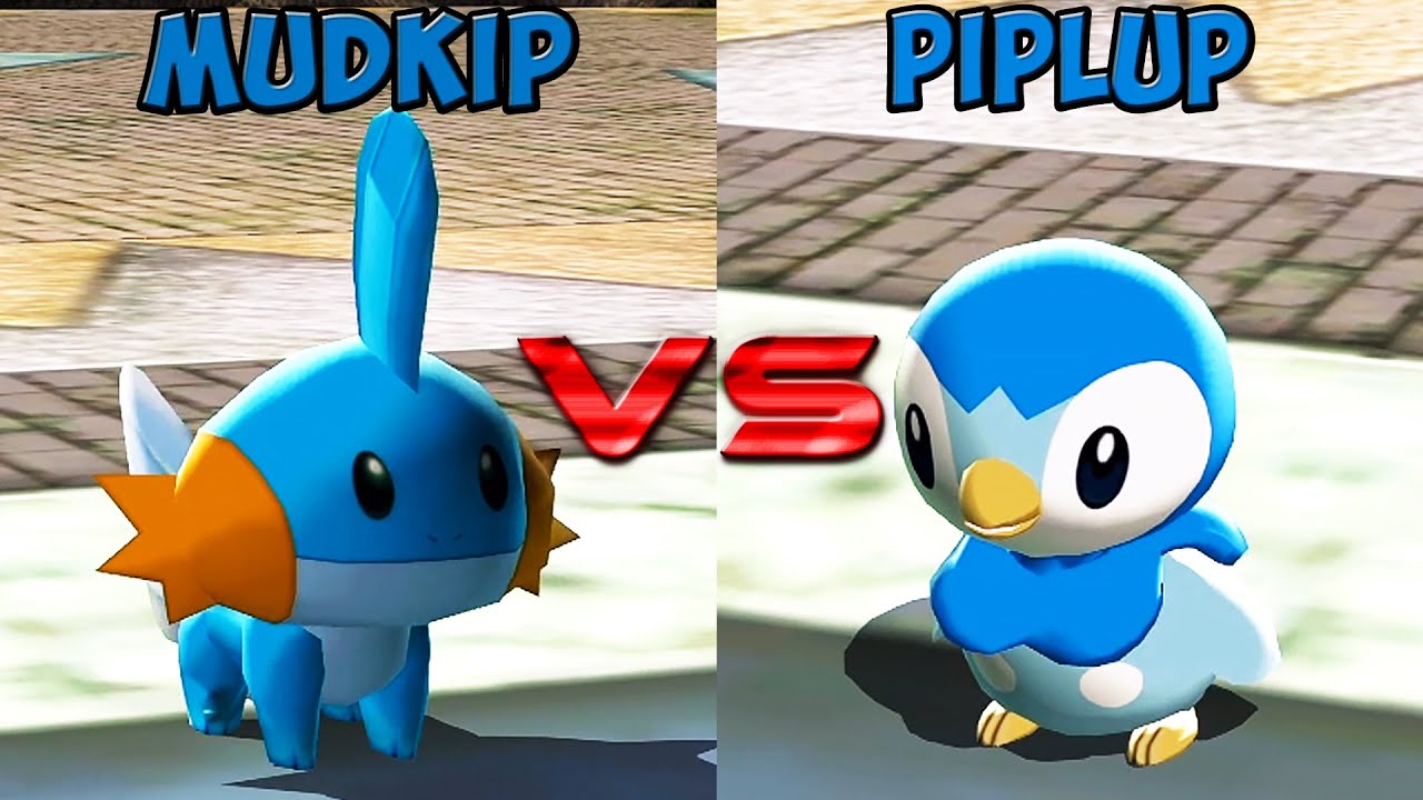 Pokemon battle revolution - Mudkip vs Piplup - YouTube