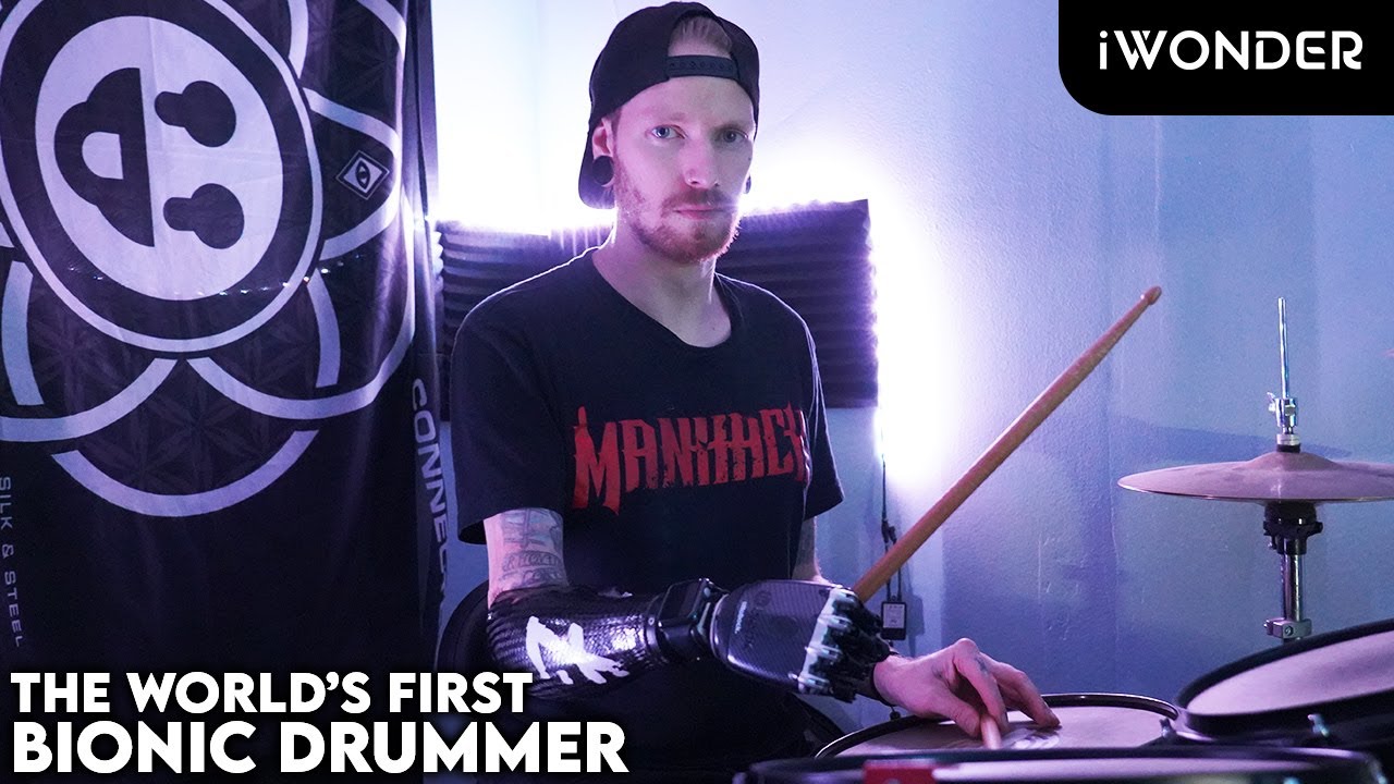 My Bionic Arm Turned Me Into The World's First Bionic Drummer - YouTube