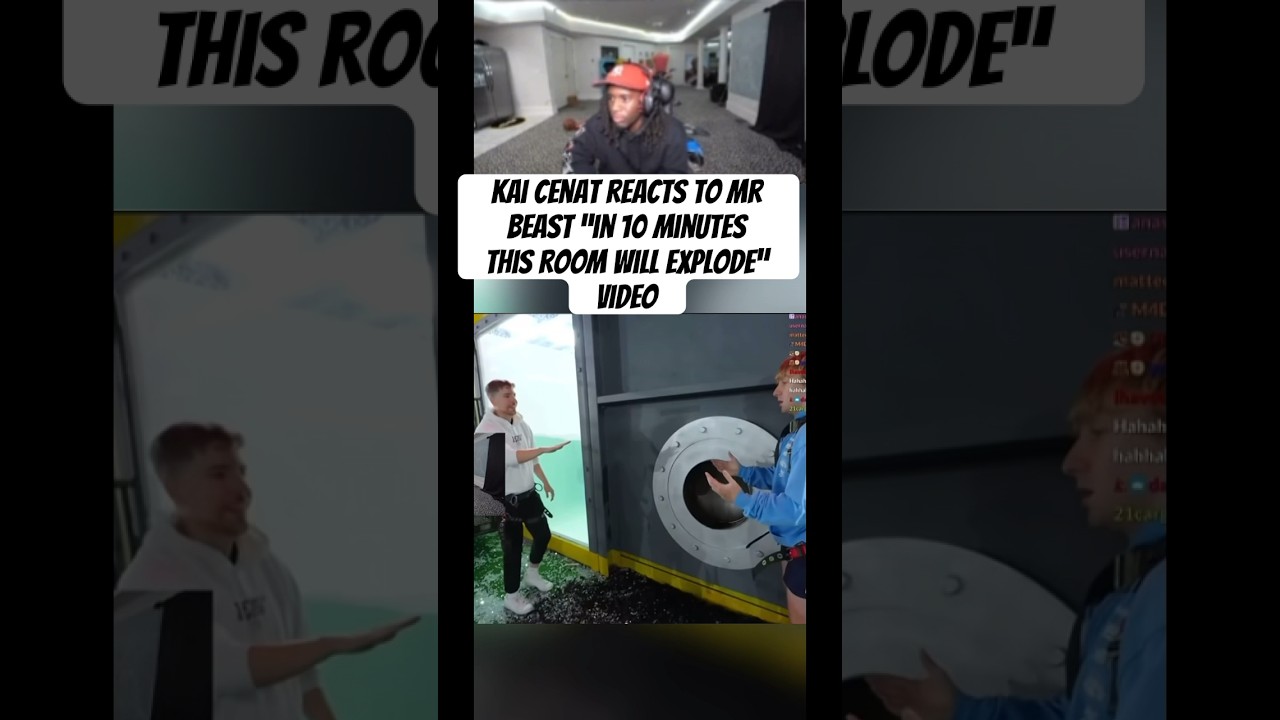 Kai Cenat reacts to Mr beast “in 10 minutes this room will explode ...