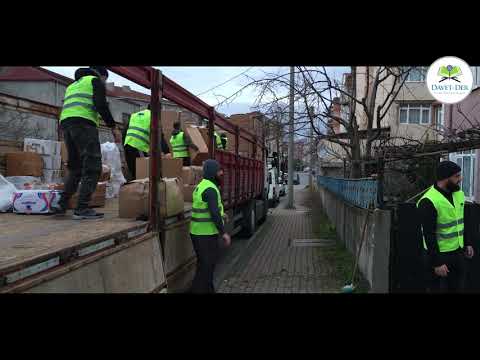 Davet-Der 2020 idlip yardım Tırı - Battaniye ve Halı yardımları-