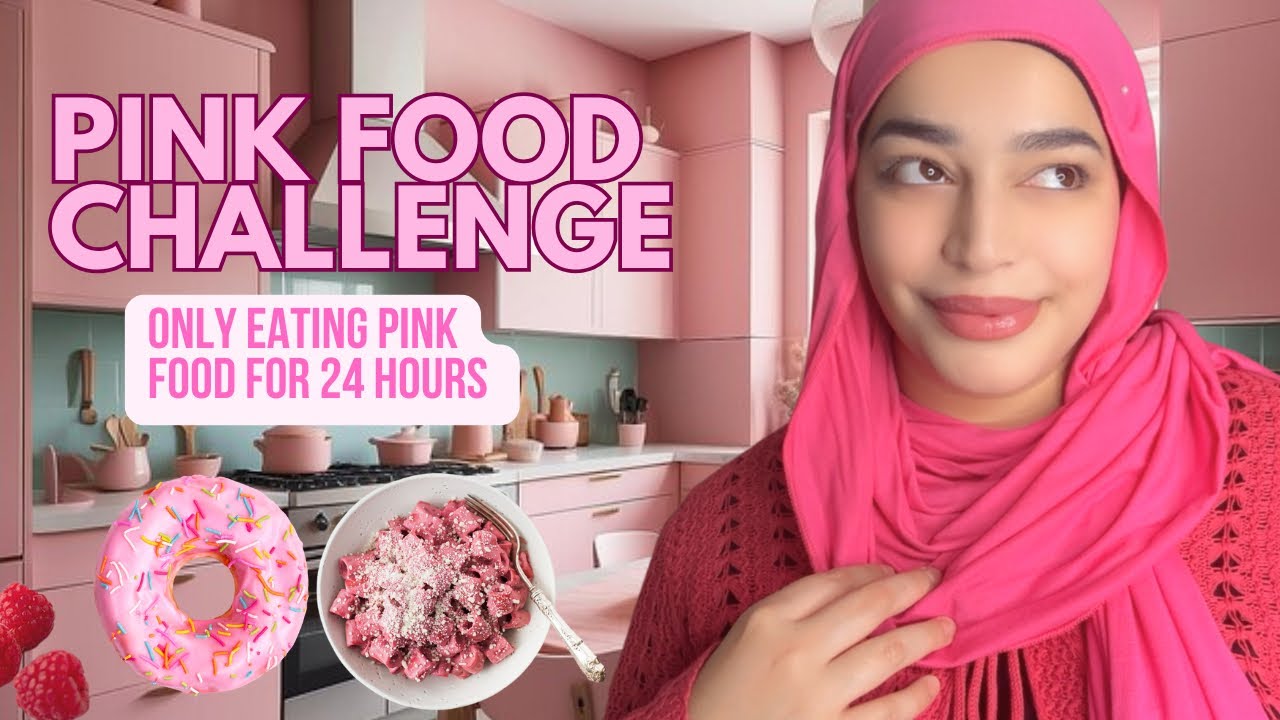 24 Hours of Eating ONLY Pink Foods! 🌸 | Fun Food Challenge - YouTube