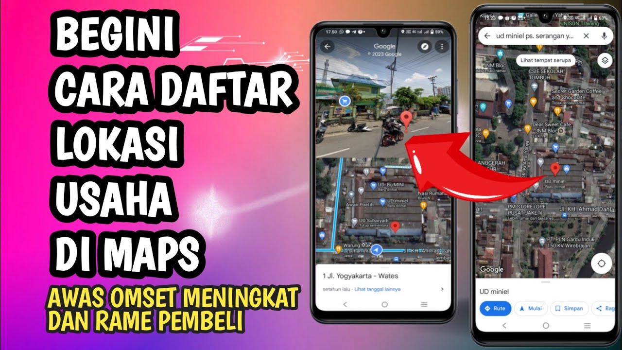 cara mendaftarkan lokasi usaha di google maps@itoswit - YouTube