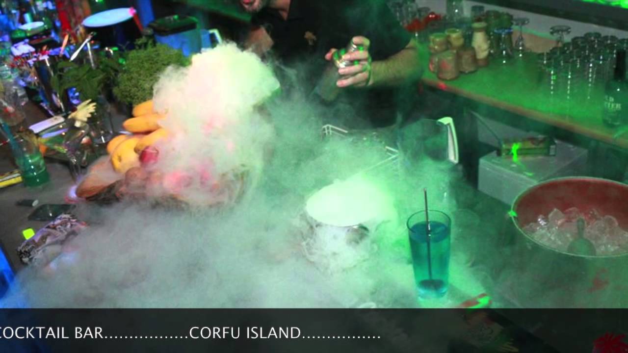 DRY ICE CREATION & PASSOA COCKTAIL BAR - YouTube