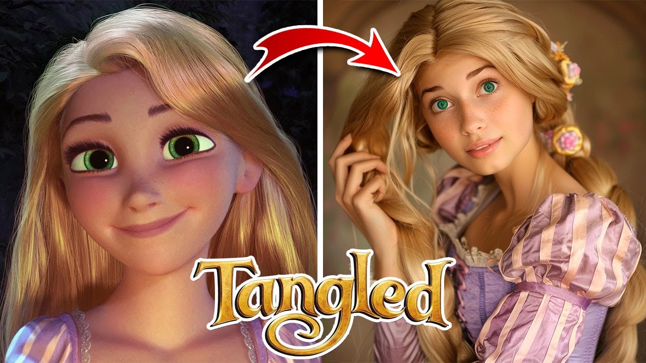 TANGLED 👑 IN REAL LIFE ALL CHARACTERS! - YouTube