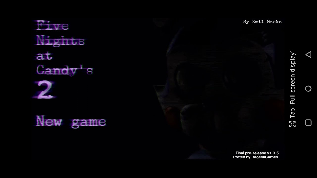 FNAC 2 Main Menu (Android) (RAEGONGAMES VERSION) - YouTube