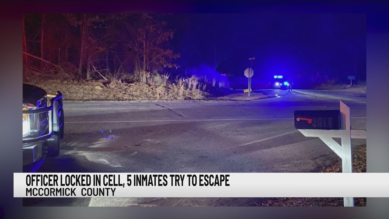 Officer at McCormick Correctional locked in cell; 5 inmates caught ...