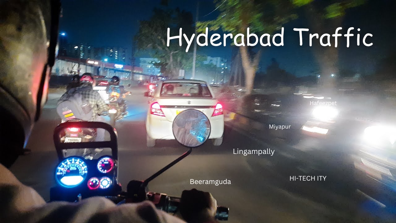 Hyderabad Traffic at Lingampally flyover | hyderabad developments 2023 ...