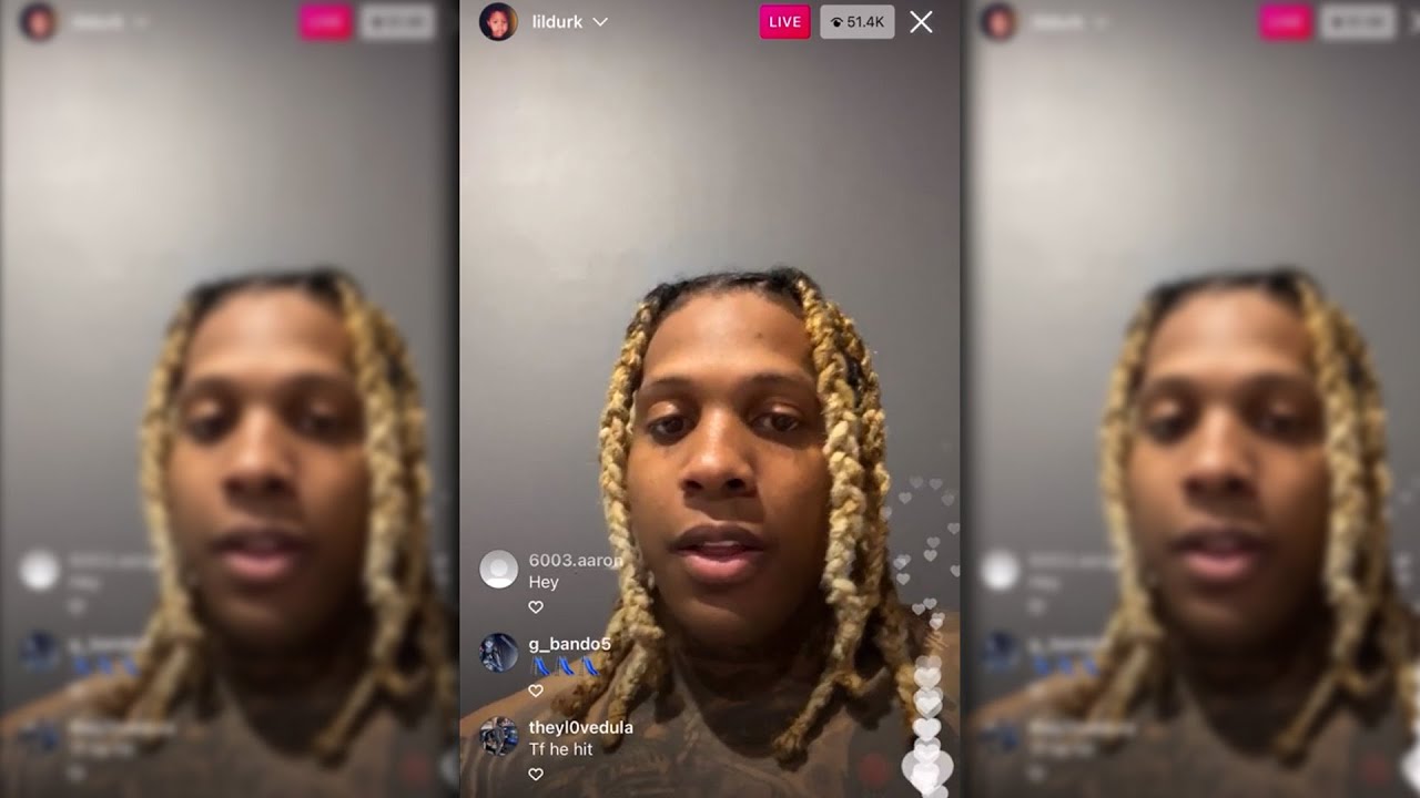 Lil Durk Responds To NBA Youngboy's Diss On IG Live - YouTube