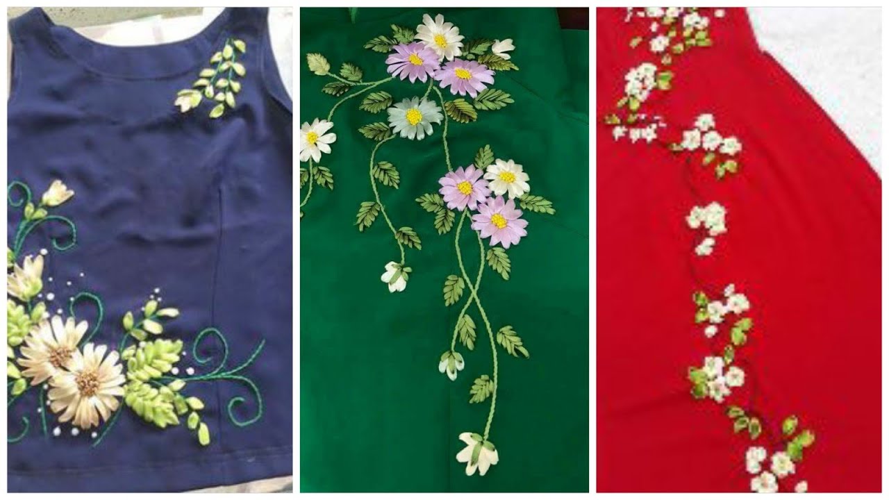 Latest rebbon work collection for ladies dress |how to desighn dress ...