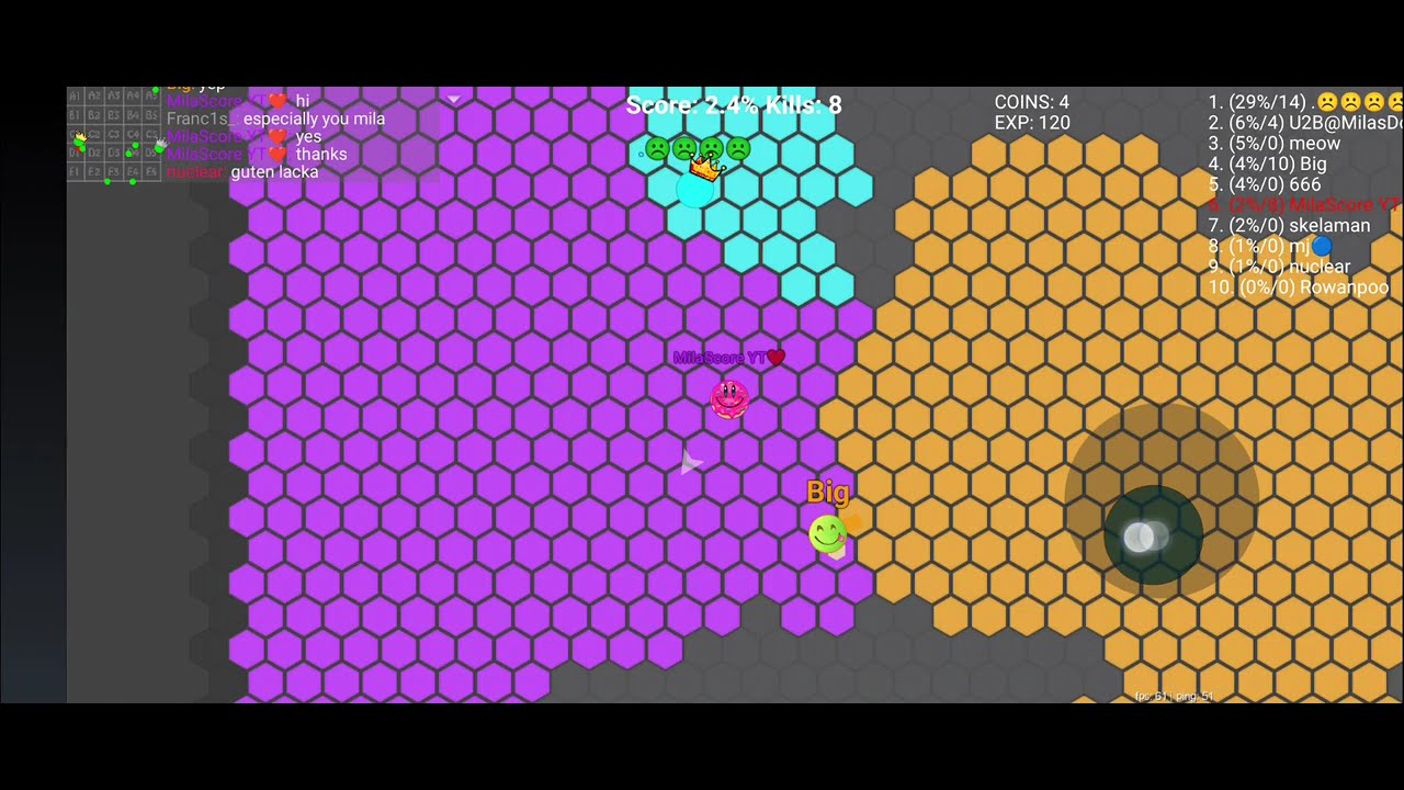 Hexa.IO Defeating Big At 6:31 - YouTube