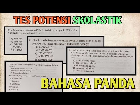 KUMPULAN SOAL BAHASA PANDA YANG SERING KELUAR DI UJIAN - YouTube