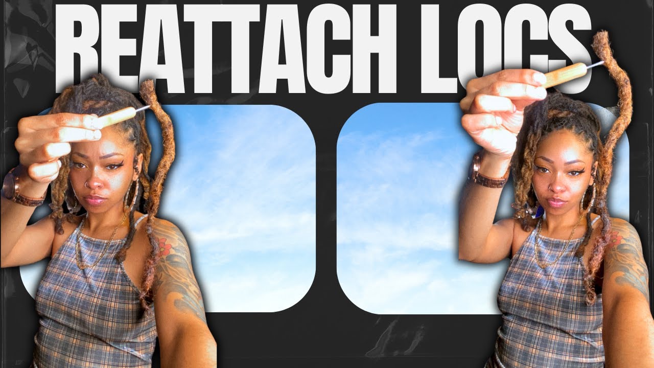 How To Reattach Locs EASY - YouTube