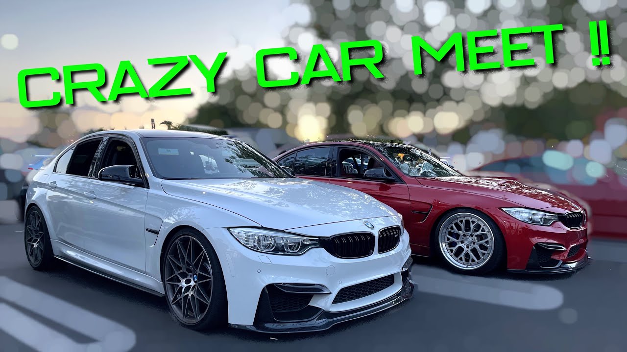 M3's Terrorize The Streets *CAR MEET GONE CRAZY!?* - YouTube