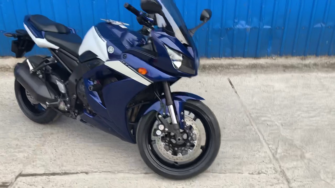 Yamaha FZ1 FAZER GT Blue 2015 - YouTube