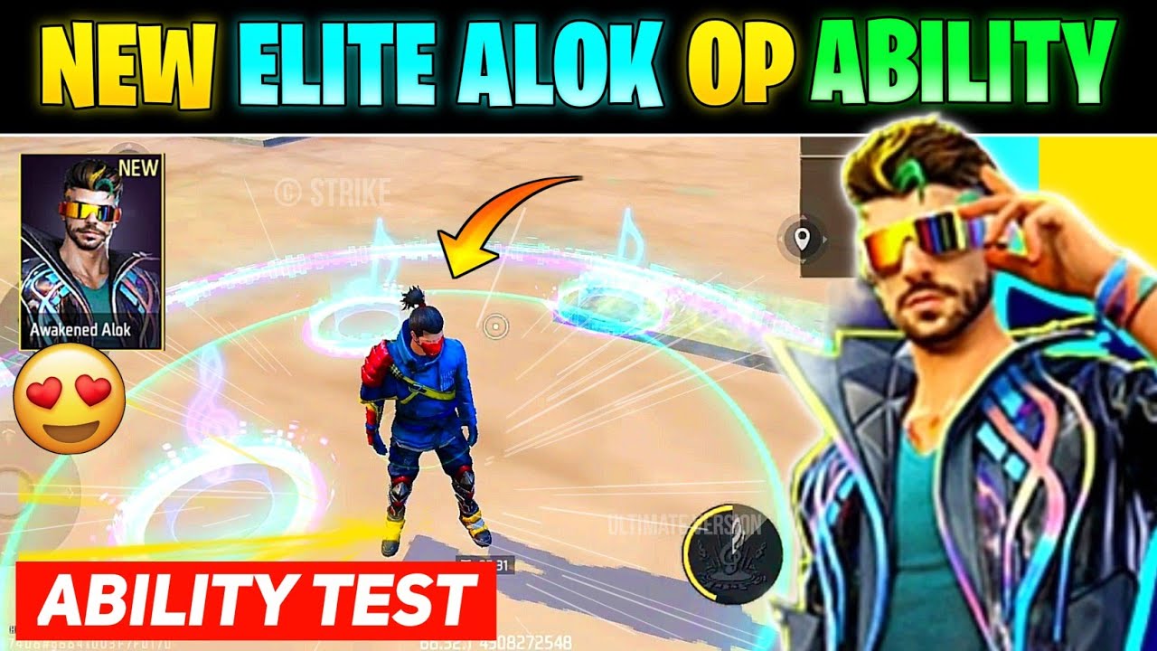 ELITE ALOK ABILITY || ELITE ALOK ABILITY TEST || FREE FIRE AWAKEN ALOK ...