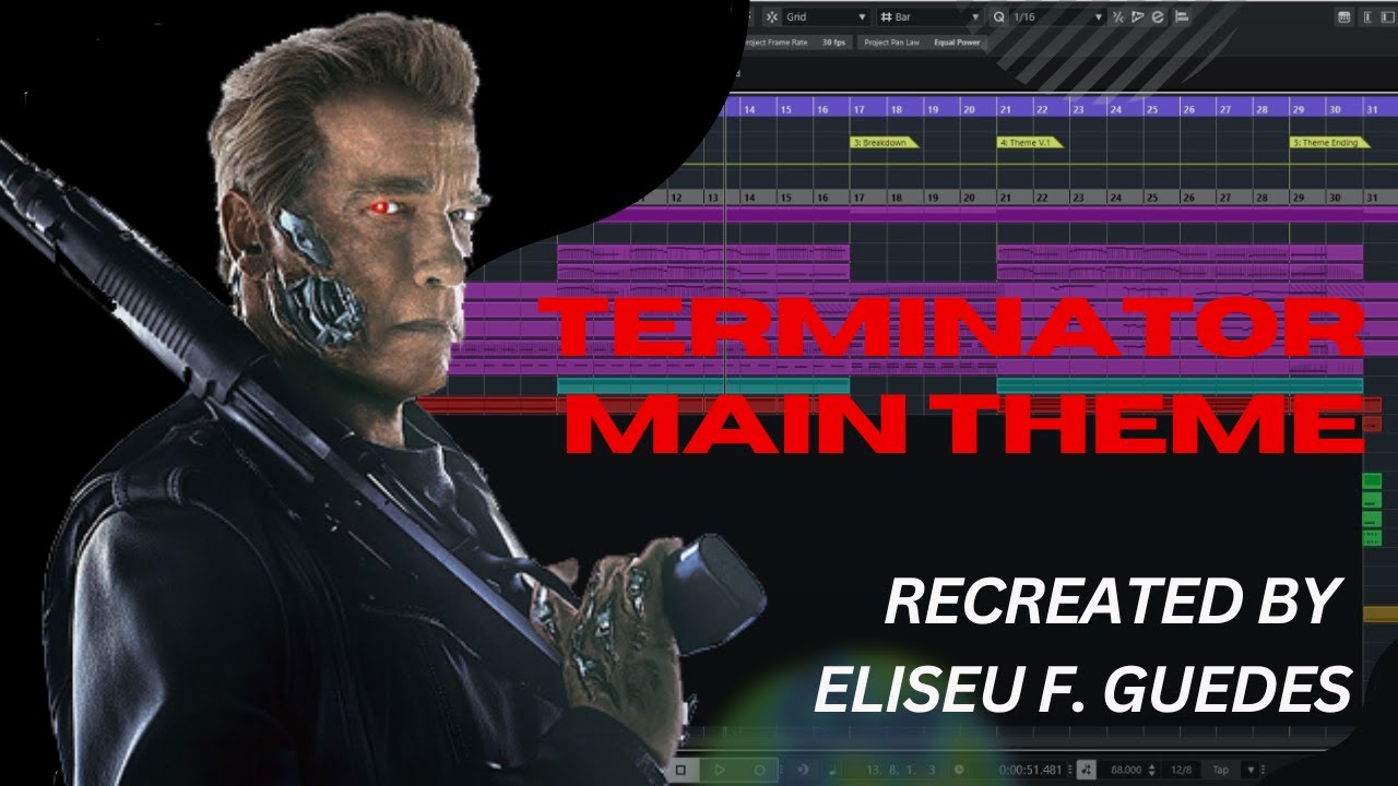 TERMINATOR MAIN THEME - MIDI Mockup recreated by Eliseu F. Guedes - YouTube