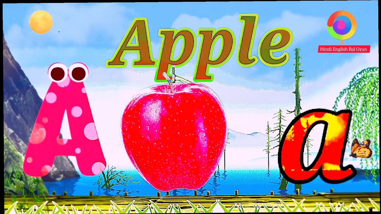 a is apple aaa apple | a for apple learning videos | abcde kids song ...