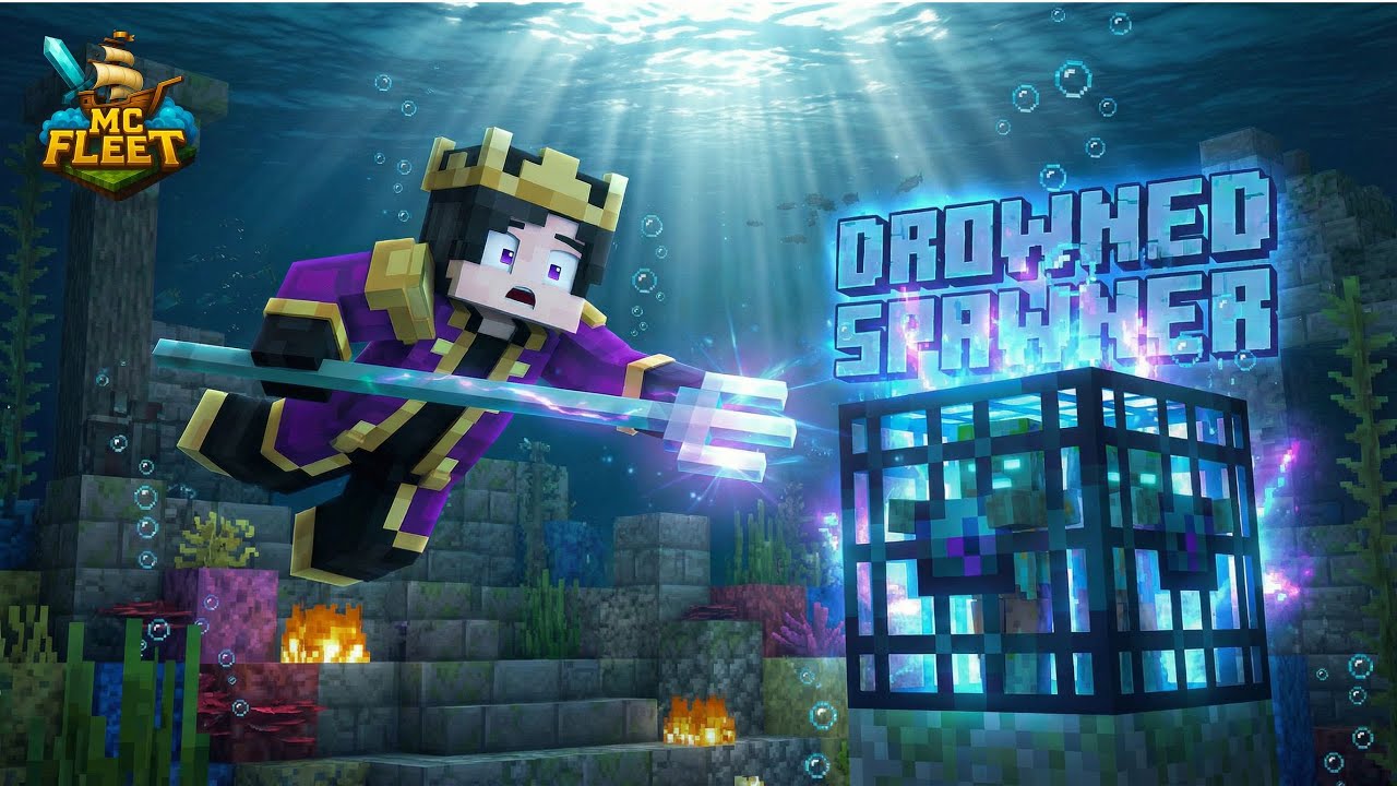 How To Find Drowned Spawner In MC FLEET|| MC FLEET || Minecraft - YouTube
