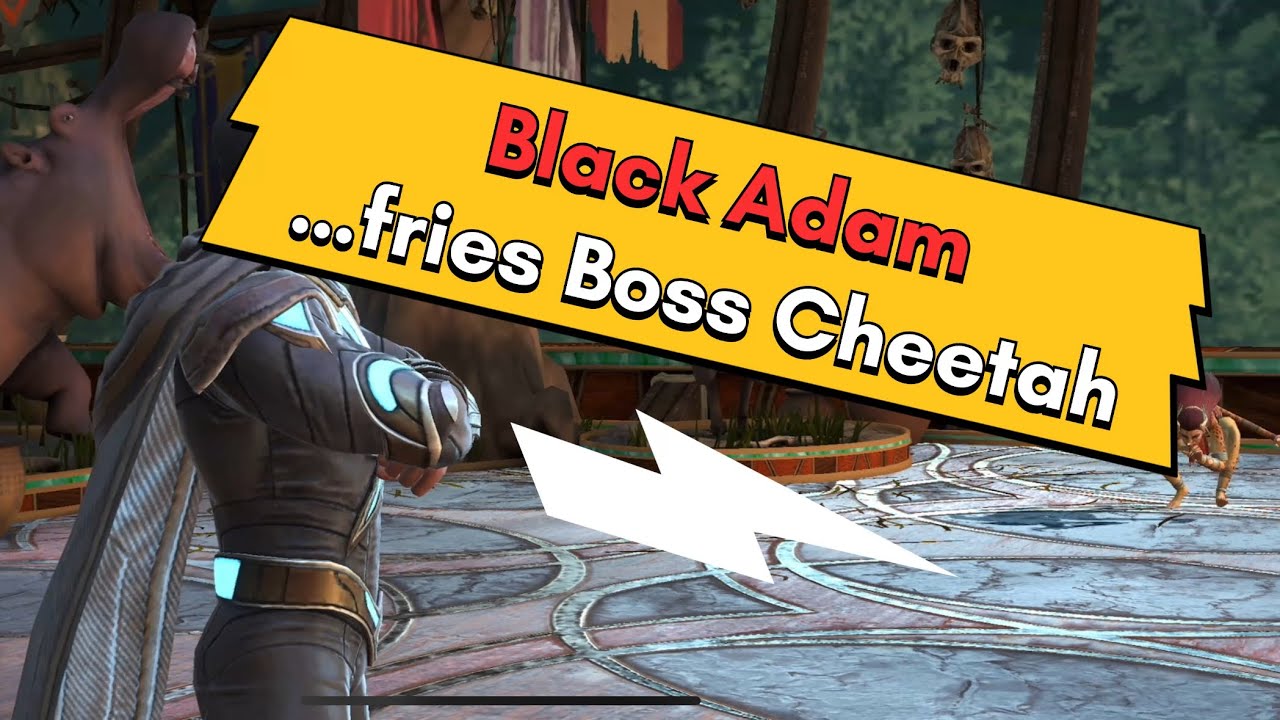 Injustice Mobile Black Adam Fries Boss Cheetah Youtube