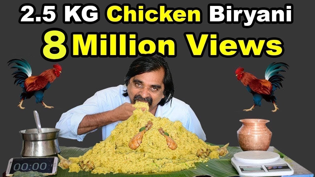 2.5 KG COUNTRY CHICKEN BIRYANI Eating Challenge | Traditional Country ...