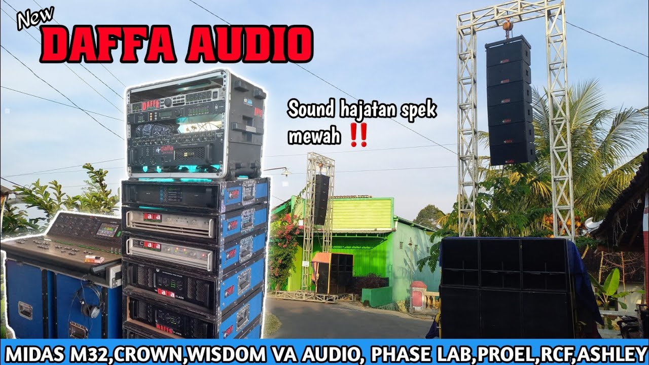 DAFFA AUDIO SOUND SYSTEM | Mixer Midas M32 live hajatan di kampung ...
