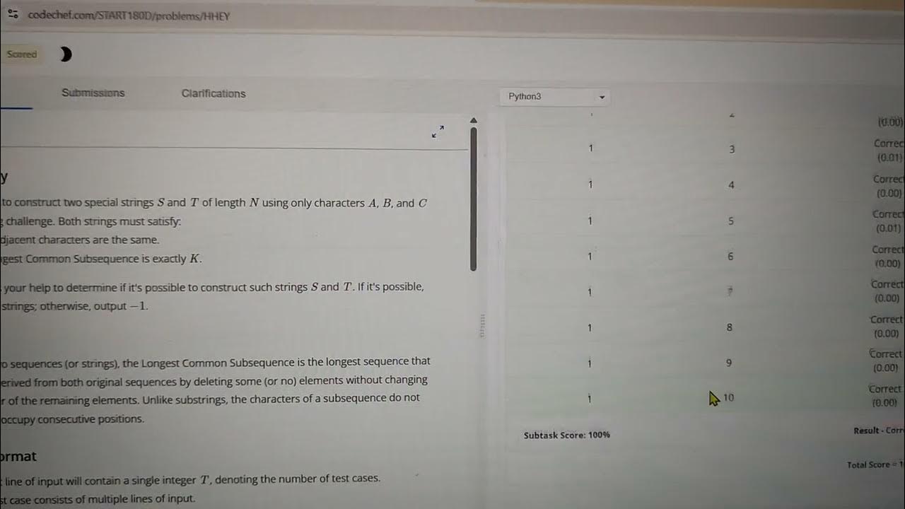 Q5 Huh Easy | CodeChef Contest Live 🔥💻#coding #codechef #contest # ...