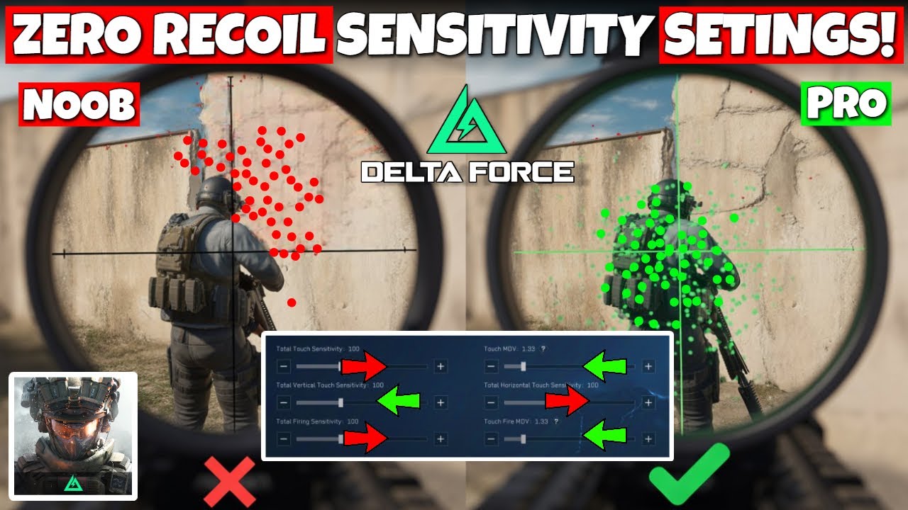 Zero Recoil Sensitivity Settings in Delta Force Mobile 2025 (Step-by ...