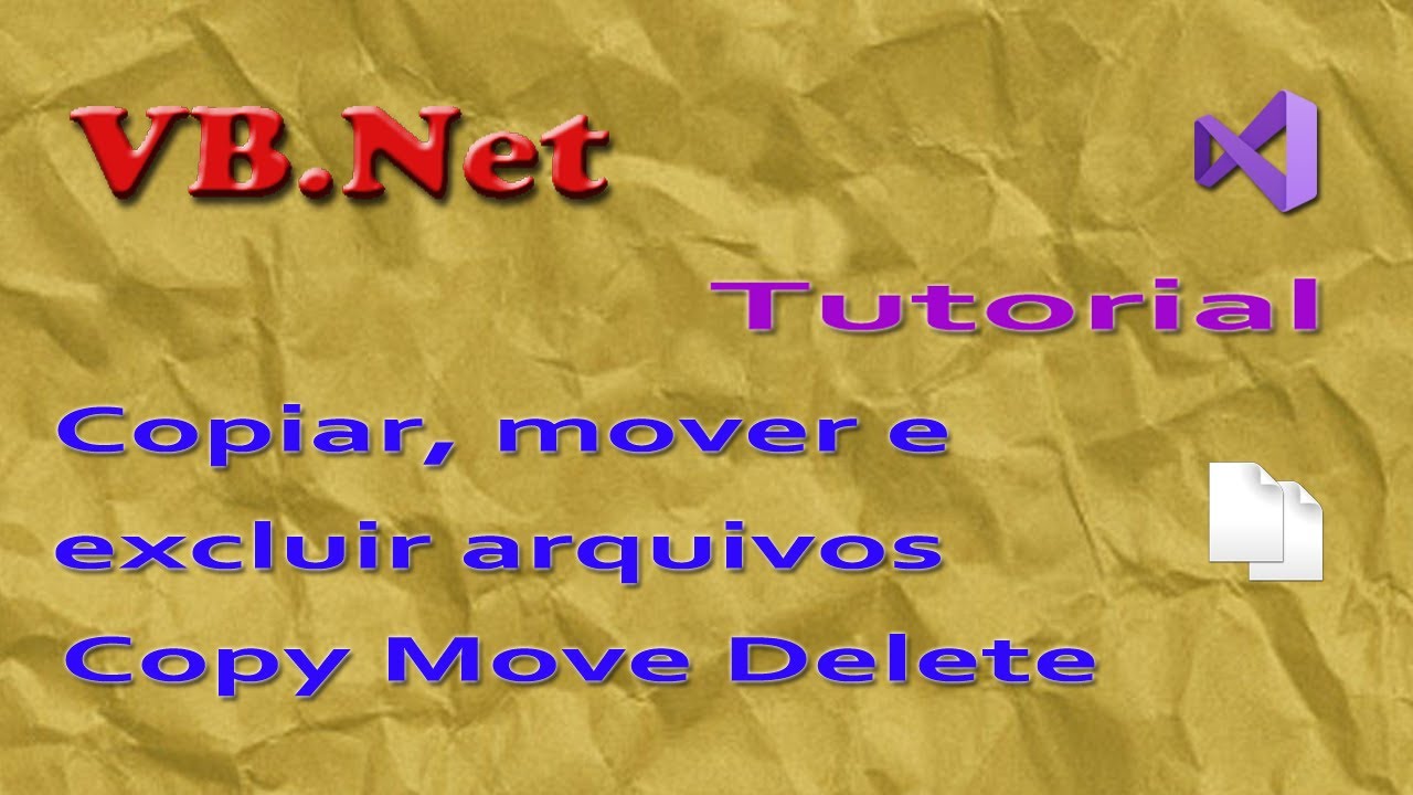 Copiar, mover e excluir arquivos. VB.Net tutorial - YouTube