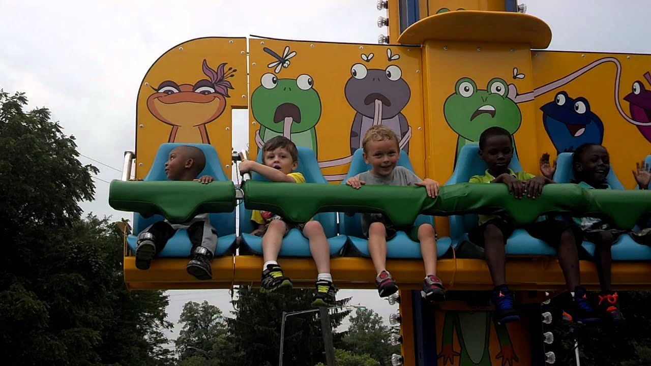 First time on the frog hopper - YouTube