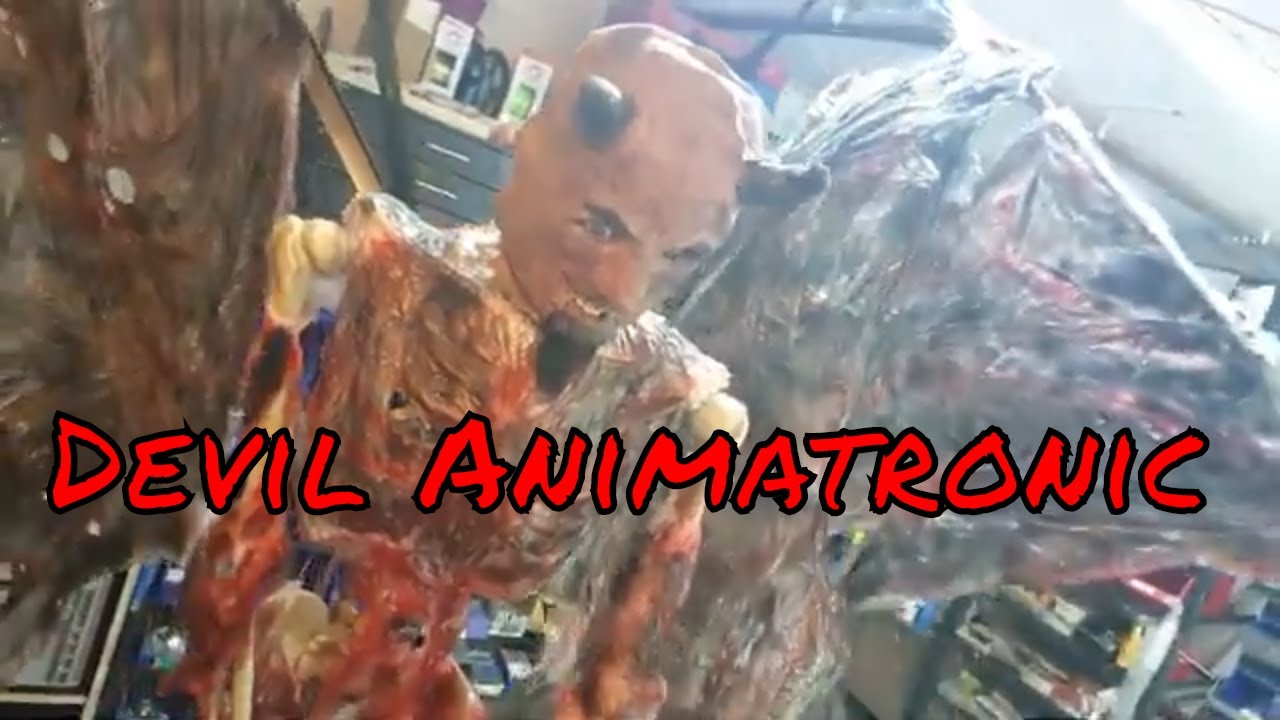 2020 Halloween house animatronic devil Prop. - YouTube