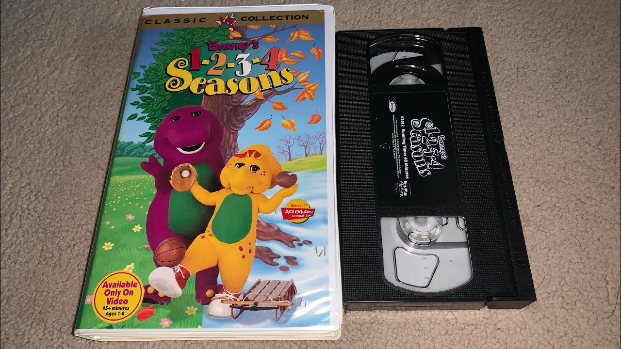Opening And Closing To Barney s 1 2 3 4 Seasons 1996 VHS YouTube Opening And Closing To Barney s 1 2 3 4 Seasons 1996 VHS YouTube