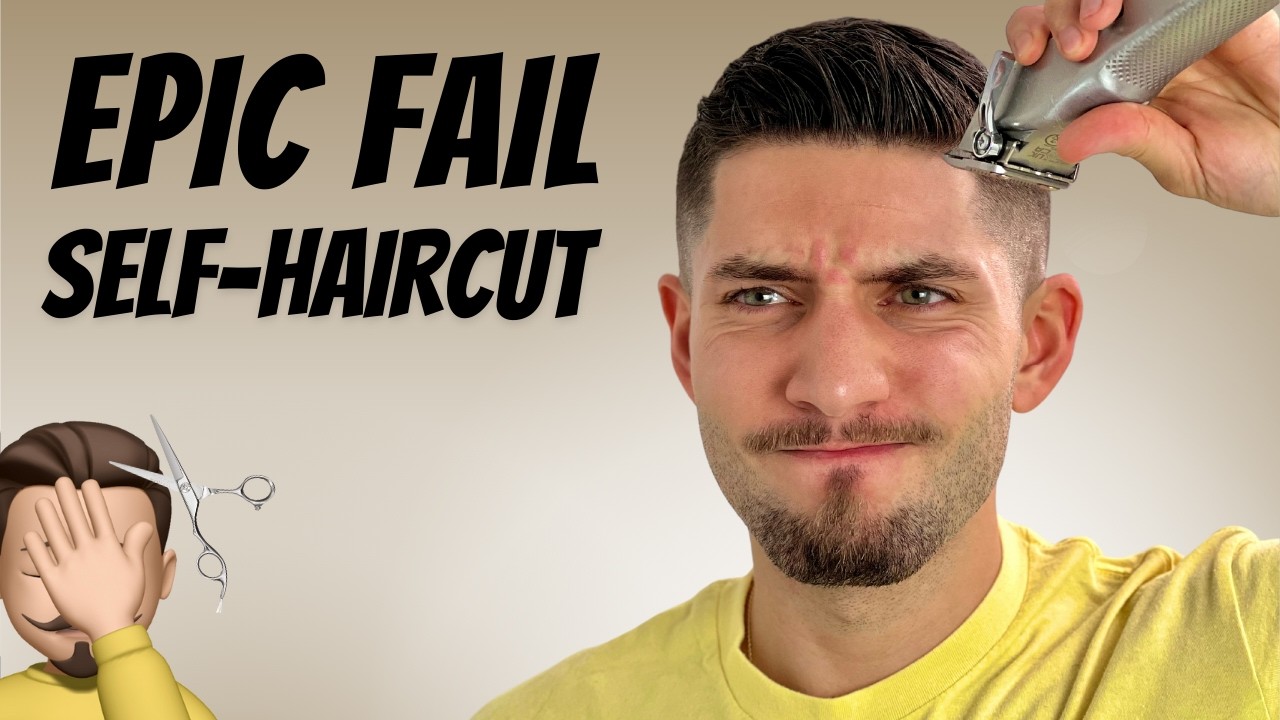 FAILED Freehand Fade Self-Haircut | How NOT To Cut Your Own Hair - YouTube