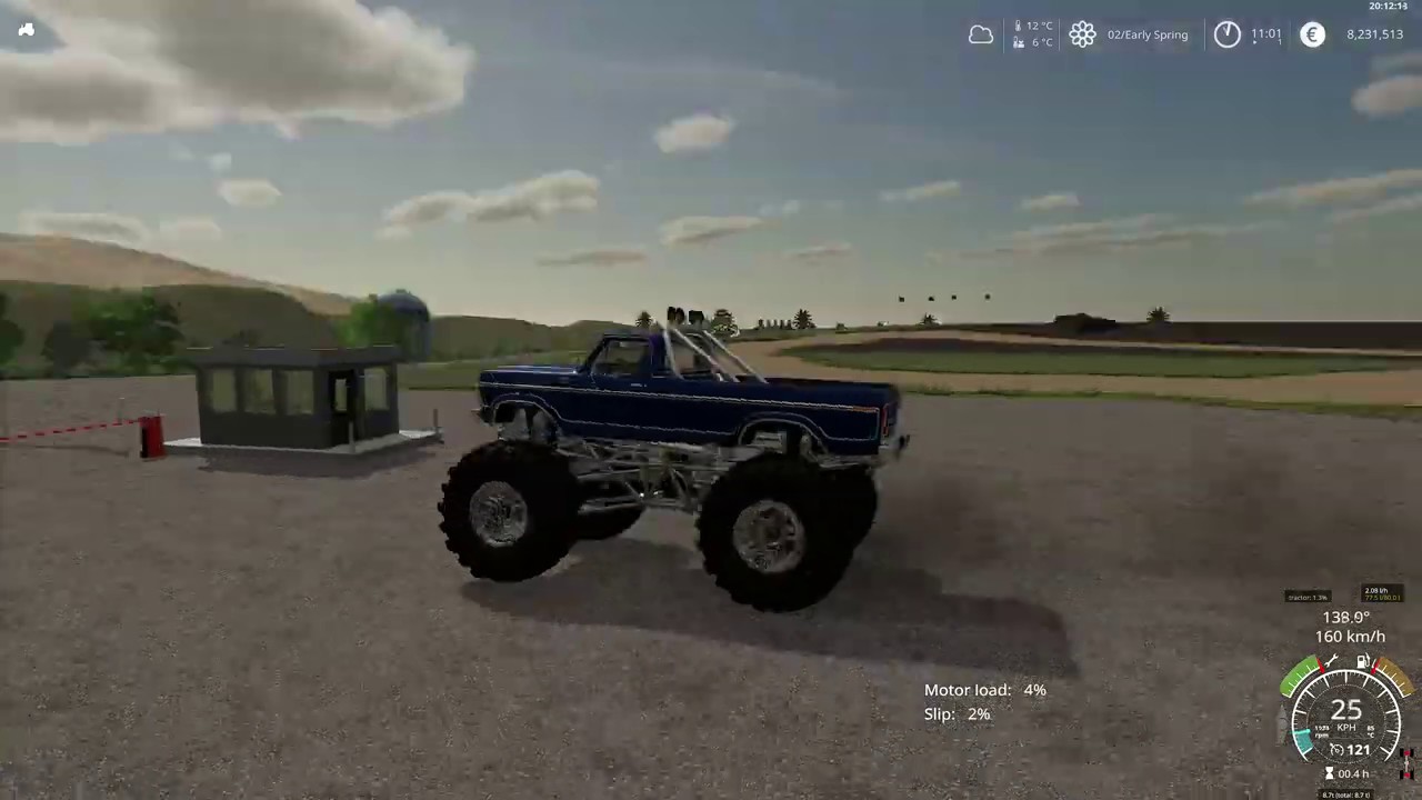 FS19 monster truck jumping - YouTube