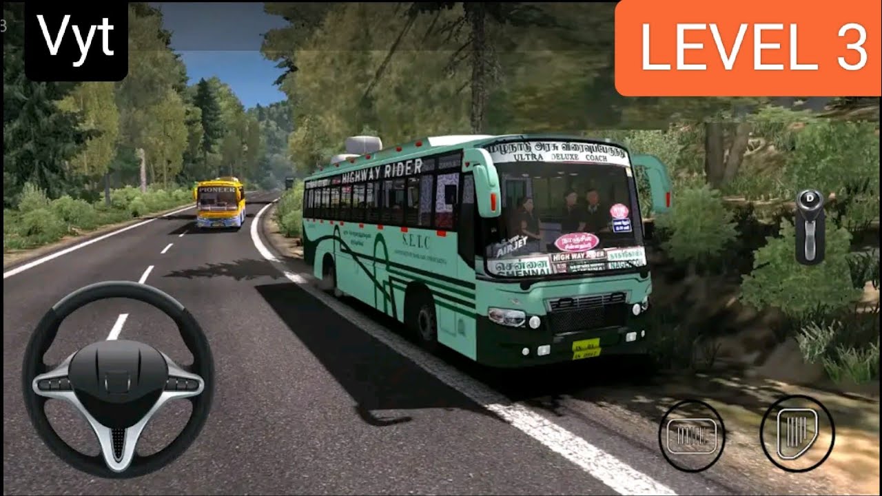 LEVEL 3 // BUS SIMULATOR // Vyt GAMING // BUS DRIVING GAME // HILL ...