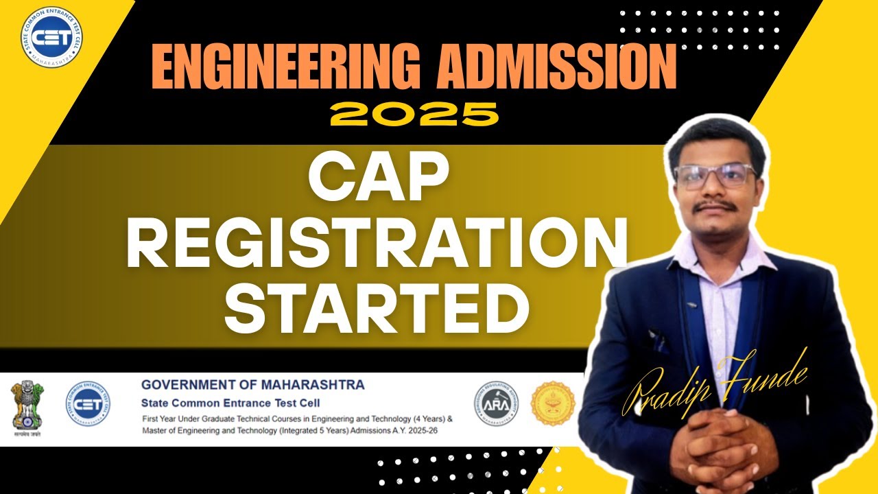 CAP REGISTRATION STARTED | CAP PROCESS SCHEDULE | MHT-CET 2025 - YouTube