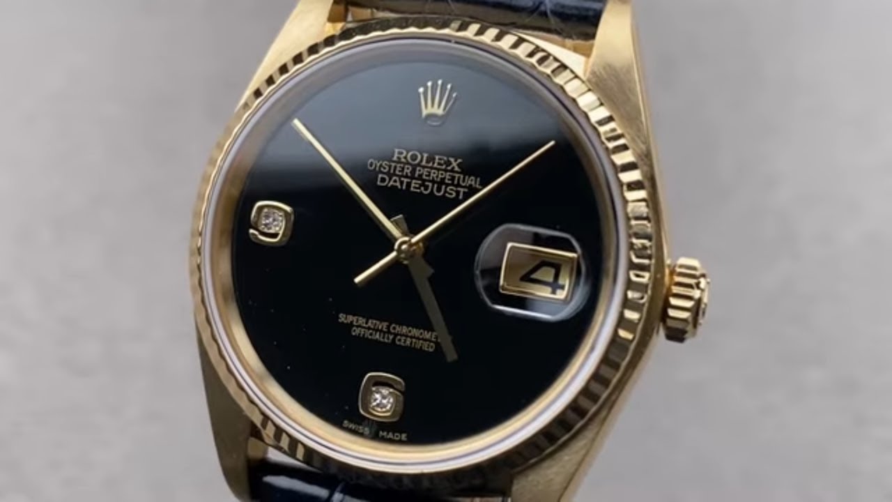 Rolex Datejust Onyx Dial 16018 - Rolex Certified Pre-Owned Watch Review ...