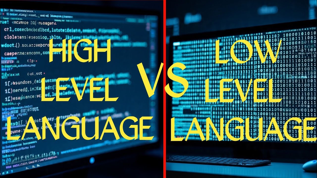 Difference between high level language and low level language|high level vs low level language ...
