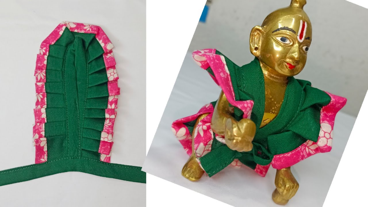 5 No Laddu Gopal Ji Ki Nappy Dress Making at Home / Beautiful Laddu ...