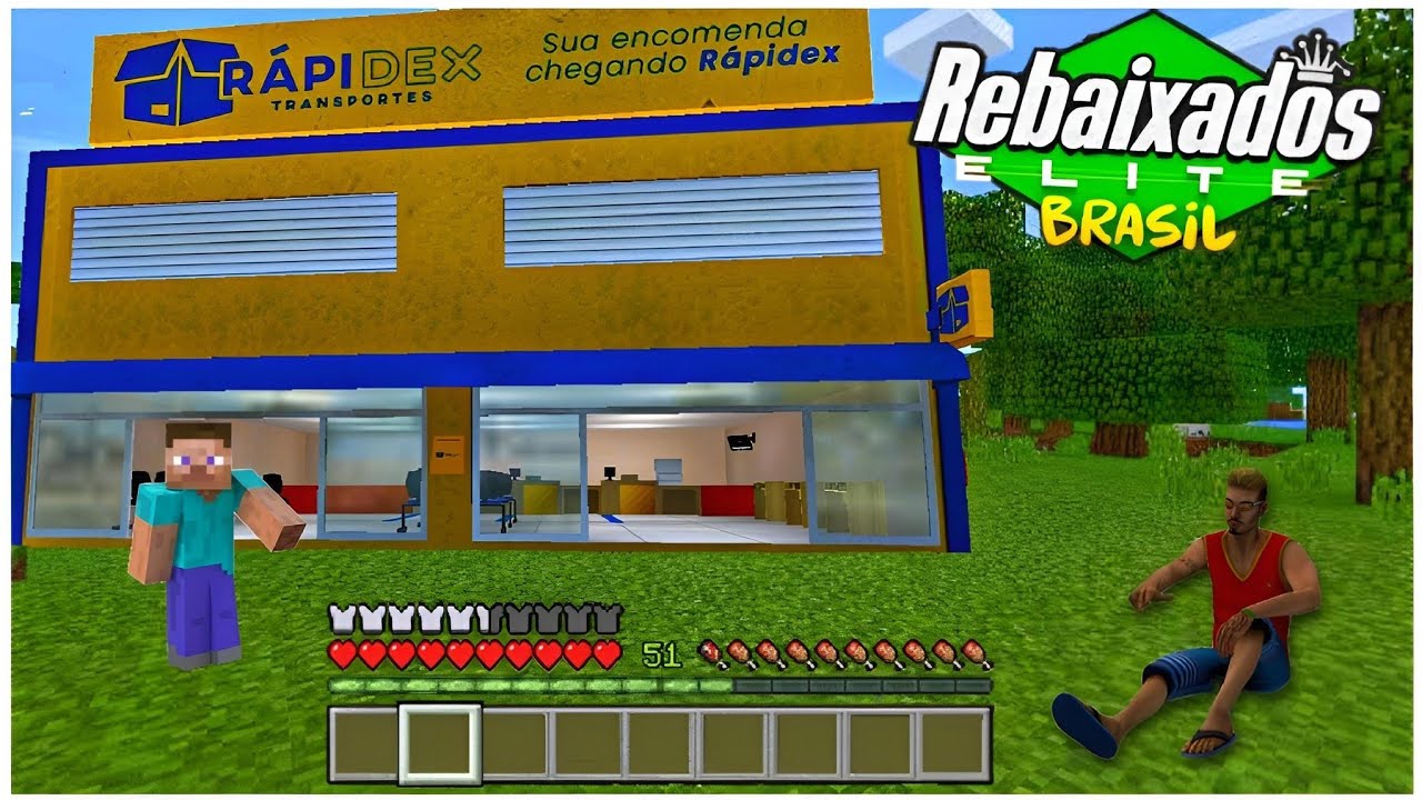 MAPA DO REBAIXADOS ELITE BRASIL NO MINECRAFT! CONSTRUÍNDO O CORREIO ...